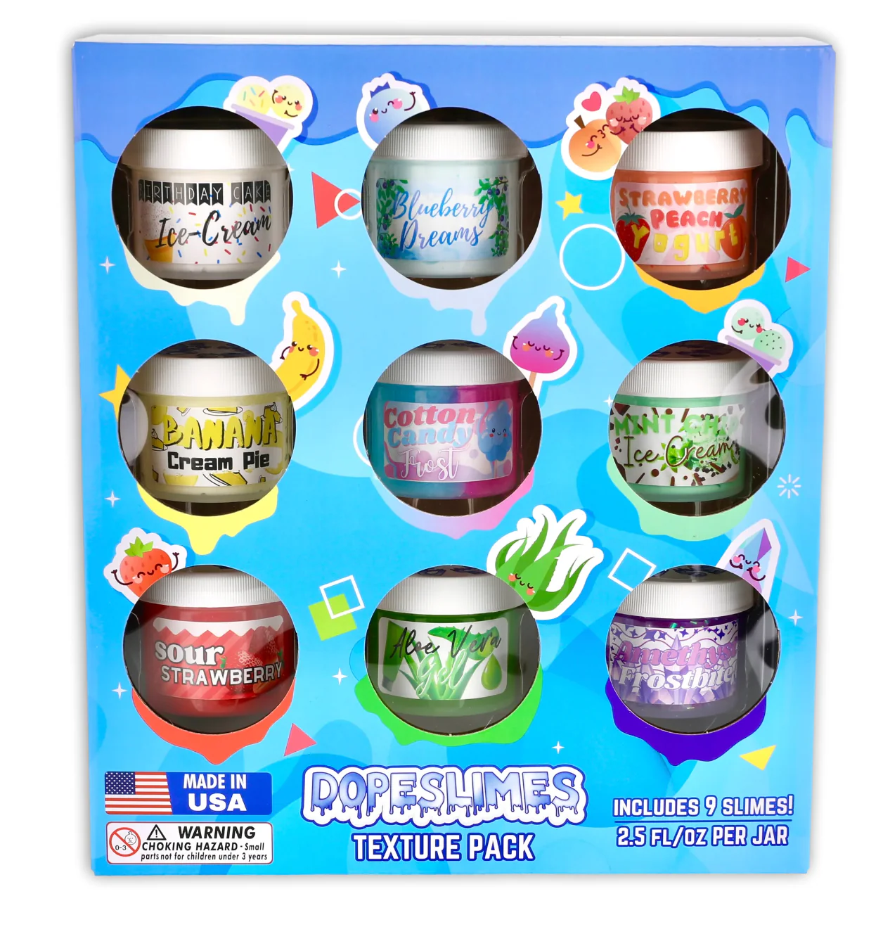 Slime Texture Sampler 9 Pk | Bubble